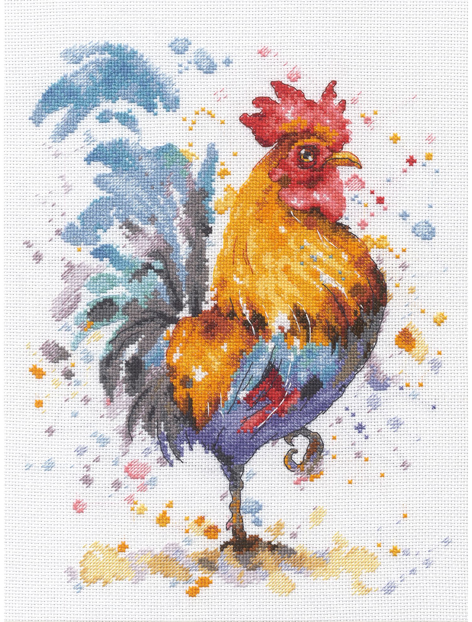 Rooster Cross Stitch Pattern Chicken Cross Stitch Pattern – Kate