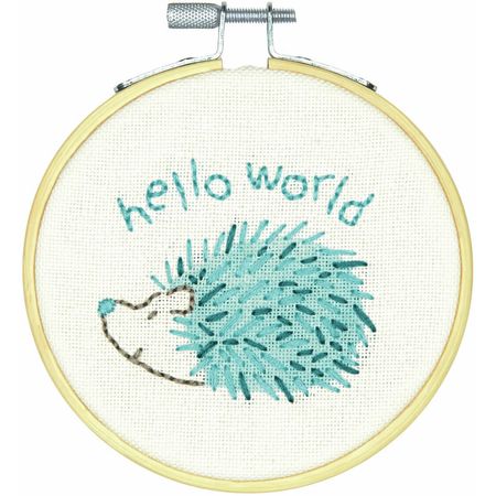 Hello Hedgehog Embroidery Hoop Kit only £12.70