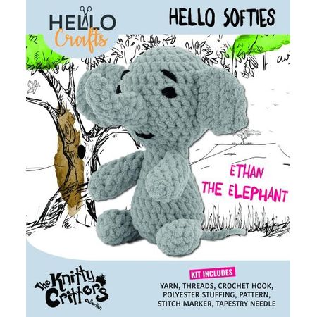 Hello Softie Crochet Kits Ethan The Elephant only £12.50
