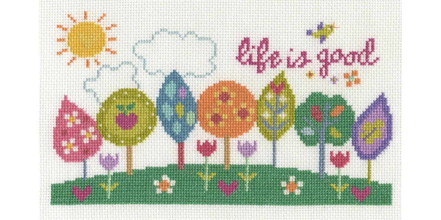 Life Is Good Cross Stitch Kit only £14.16