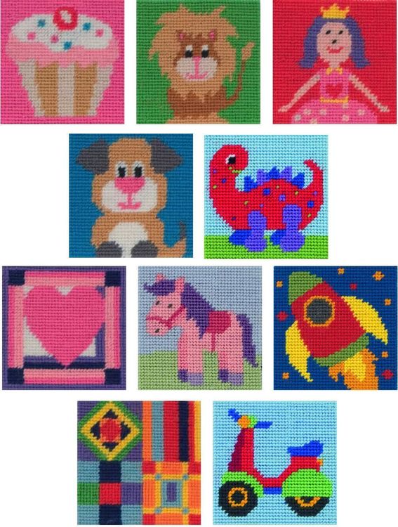 Anchor 1st Pack Of 10 Mixed Tapestry Kits For Kids only £73.33