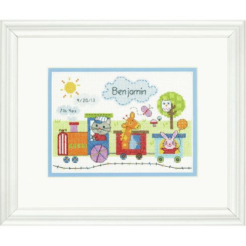 Train Birth Record Cross Stitch Kit only £10.42
