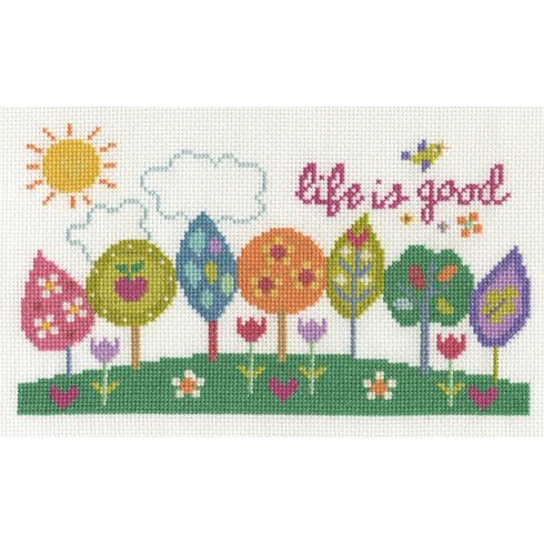 Life Is Good Cross Stitch Kit only £14.16